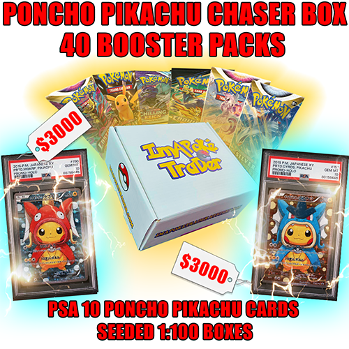 PONCHO PIKACHU CHASER BOX – ImAPokeTrader
