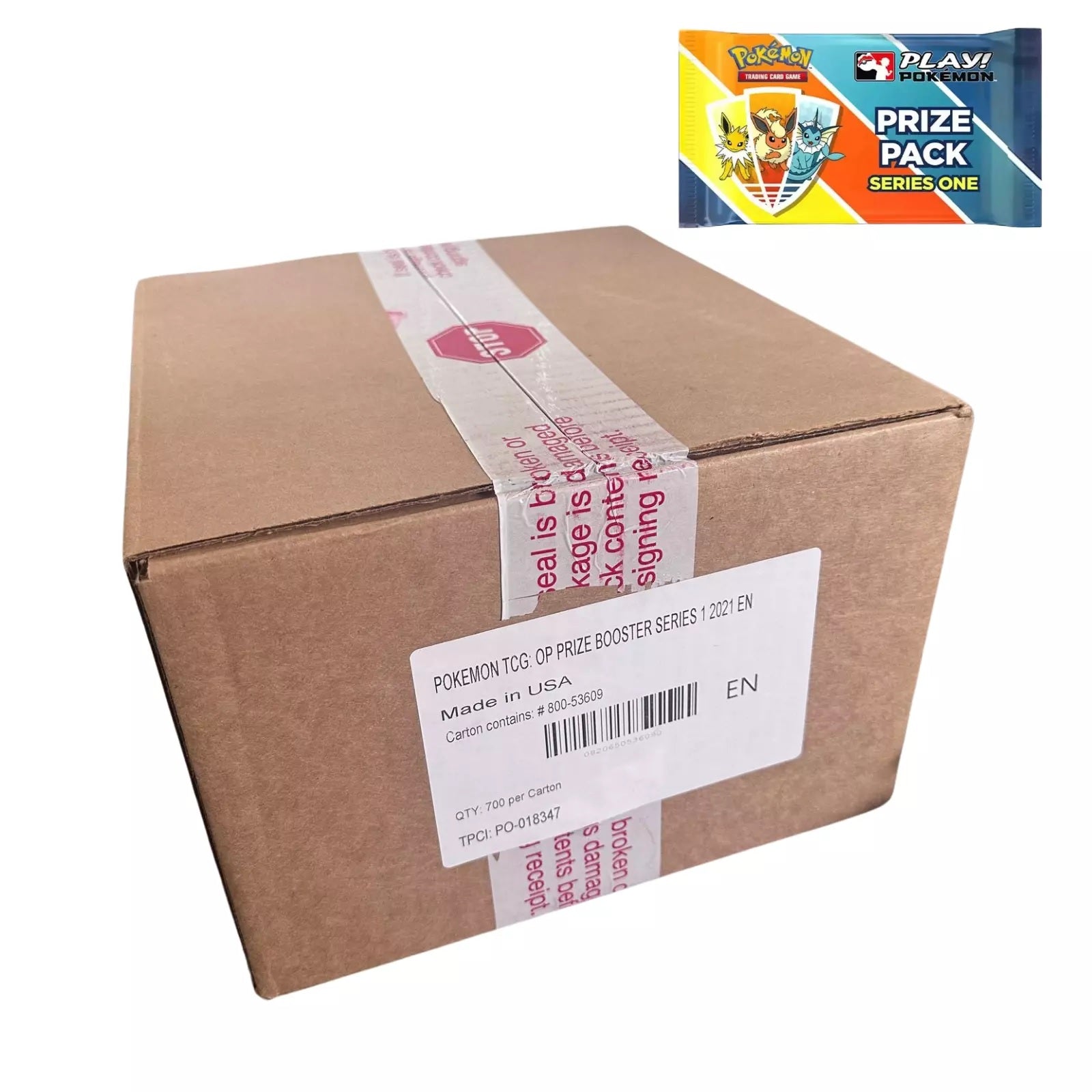SEALED CASE OF Play! Pokemon Prize Pack Series 1 Booster Packs x 700 P ...